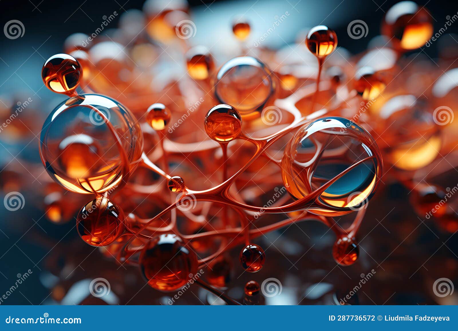 Beautiful Texture of Liquid Bubbles. Abstract Pattern Background ...