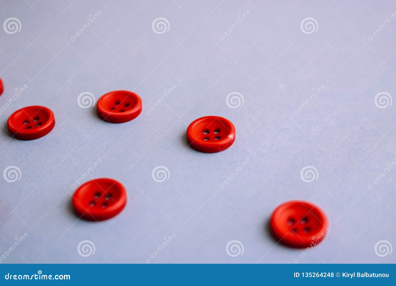 Beautiful Texture with Many Round Red Buttons for Sewing, Needlework ...