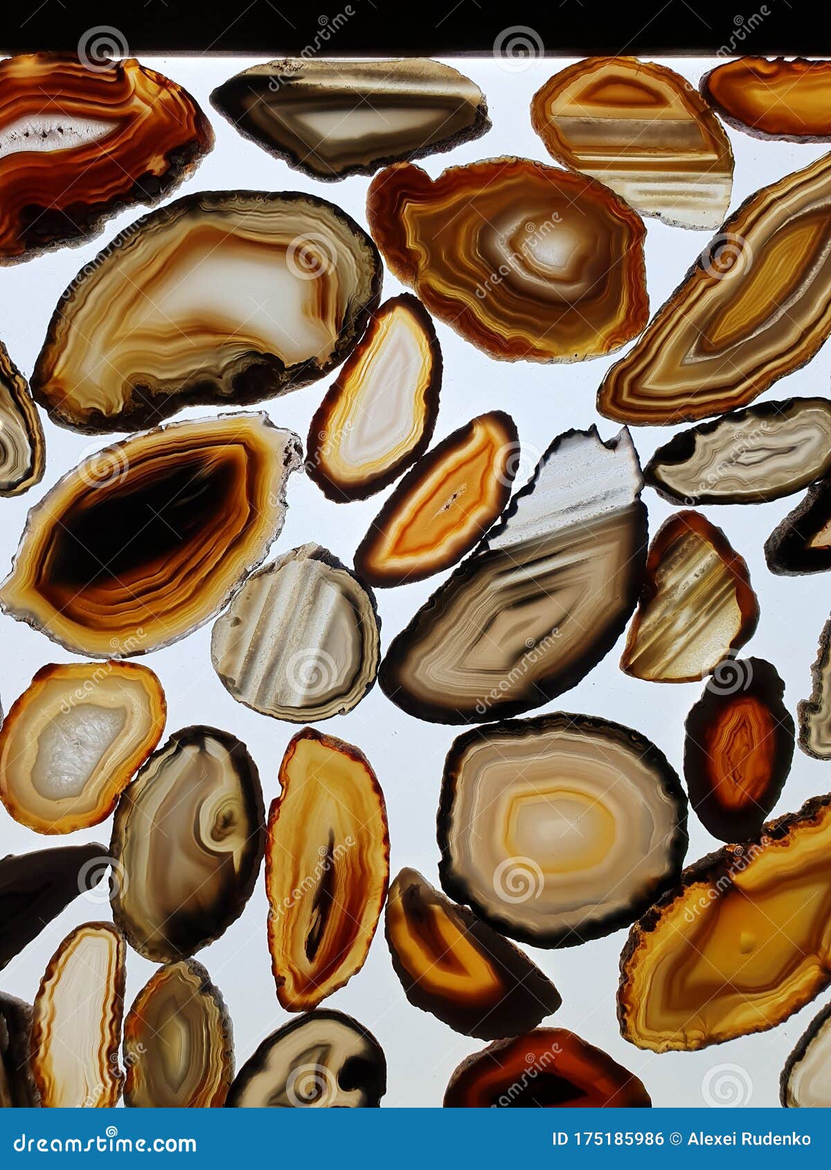 Beautiful Texture Sawn in Half Stones. the Stones Lie on the Surface ...