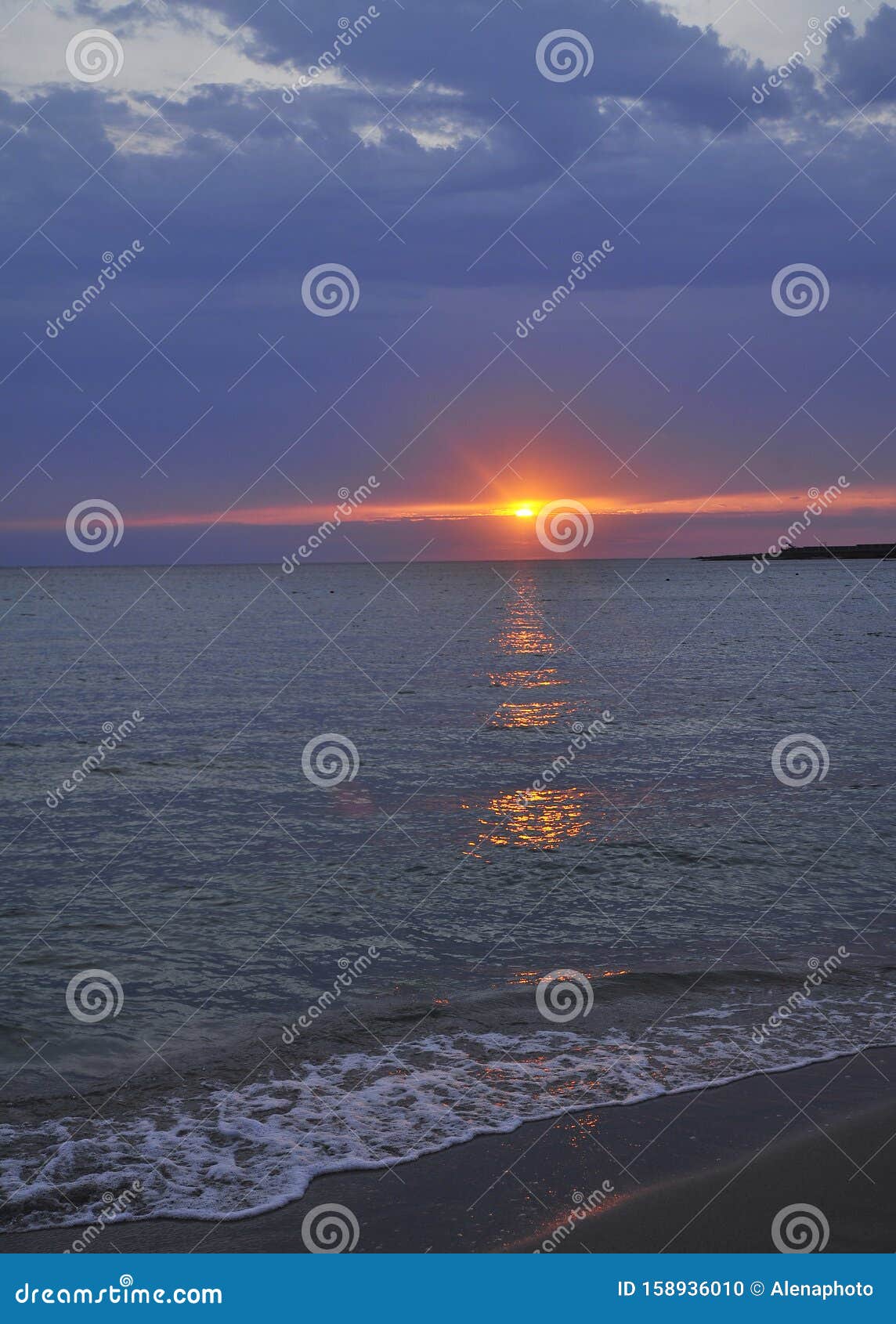Beautiful View of Sunset. Summer Beach. Stock Photo - Image of beauty ...