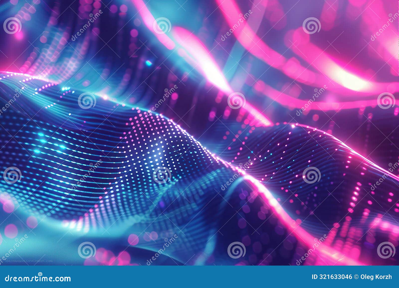 Beautiful Texture Surface Neon Wave, Design Natural Abstract Background ...