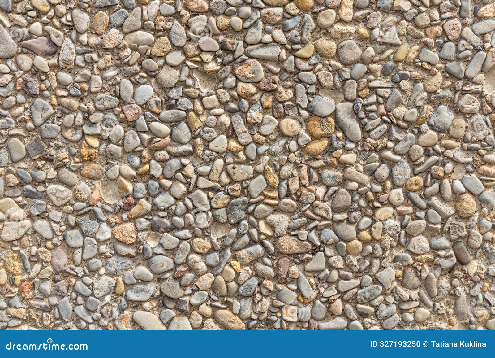 Beautiful Texture of a Wall or a Path with Gray and Color Smooth Stones ...