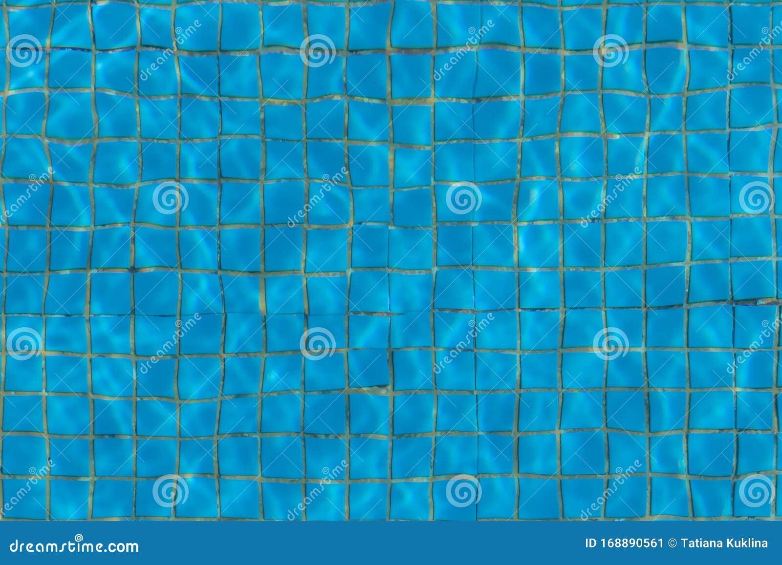 Beautiful Texture of Water with Sun Lights in a Pool on the Blue ...