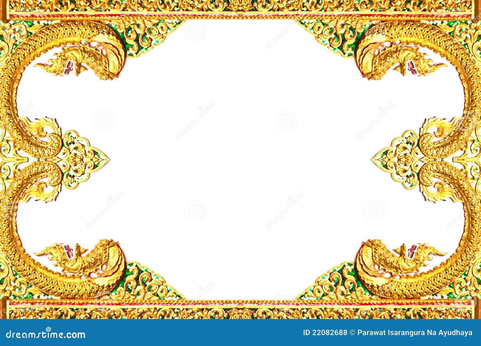 Beautiful Thai art frame. stock photo. Image of home - 22082688