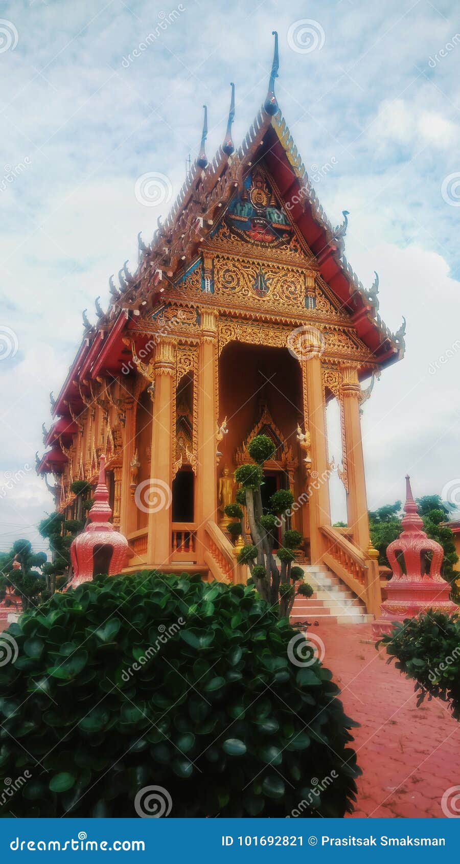 Beautiful Thai tamples stock image. Image of travel - 101692821