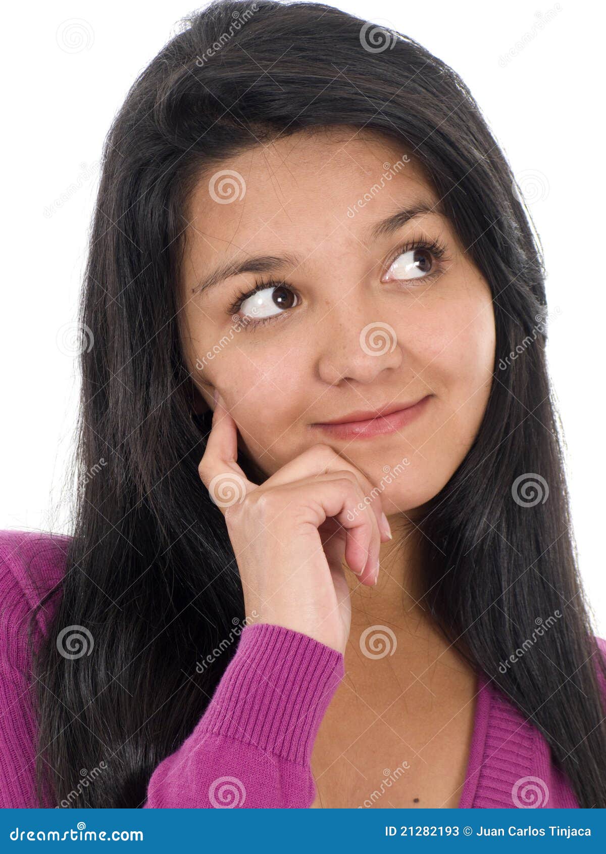 Beautiful Thinking stock image. Image of pensive, indian - 21282193