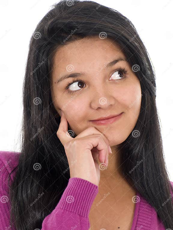 Beautiful Thinking stock image. Image of pensive, indian - 21282193