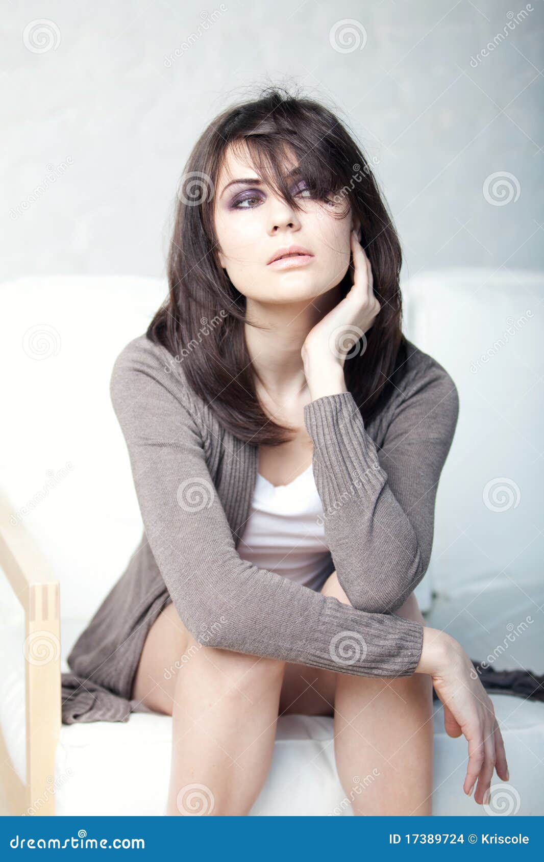 Beautiful thoughtful girl stock photo. Image of graceful - 17389724 Beautiful thoughtful girl stock photo. Image of graceful - 17389724