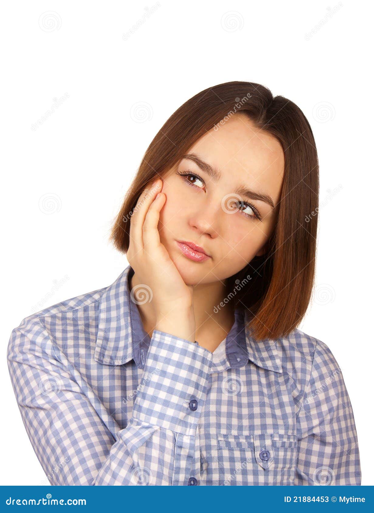 Beautiful Thoughtful Young Woman Stock Image - Image of isolated, happy ... Beautiful Thoughtful Young Woman Stock Image - Image of isolated, happy ...
