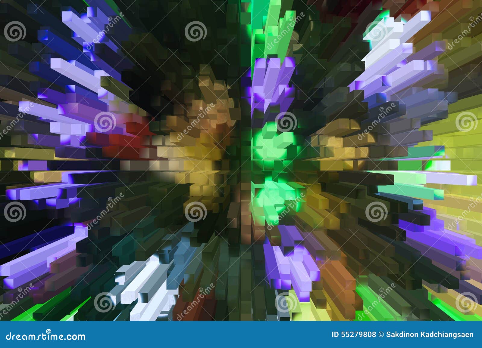 The Beautiful Three-dimensional Image Stock Photo - Image of building ...