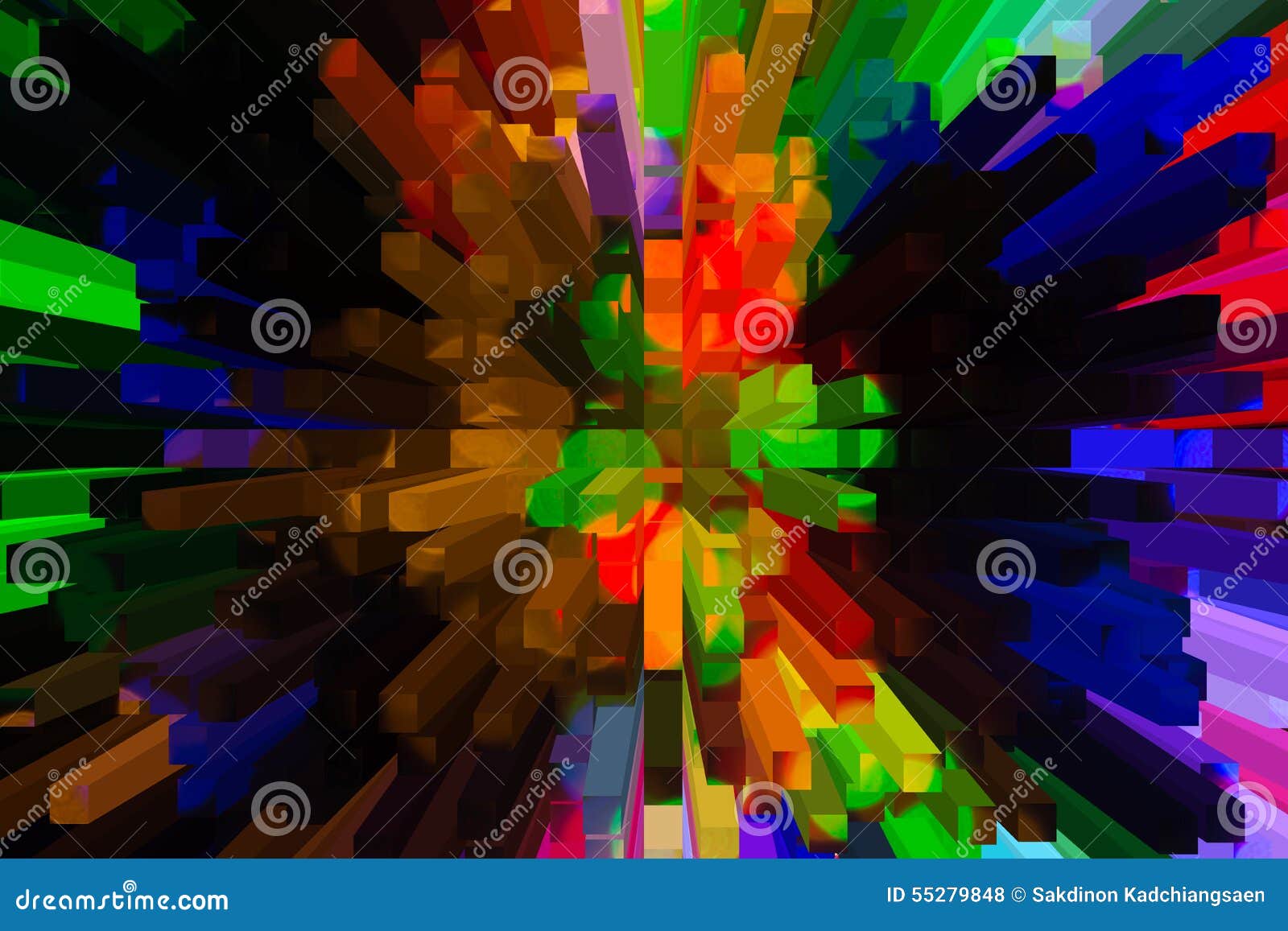 The Beautiful Three-dimensional Image Stock Photo - Image of magic ...