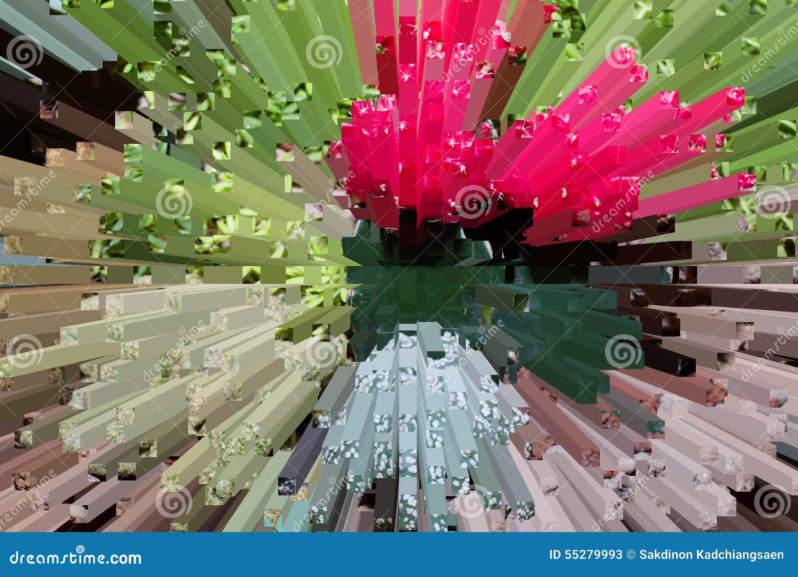 The Beautiful Three-dimensional Image Stock Image - Image of blue ...