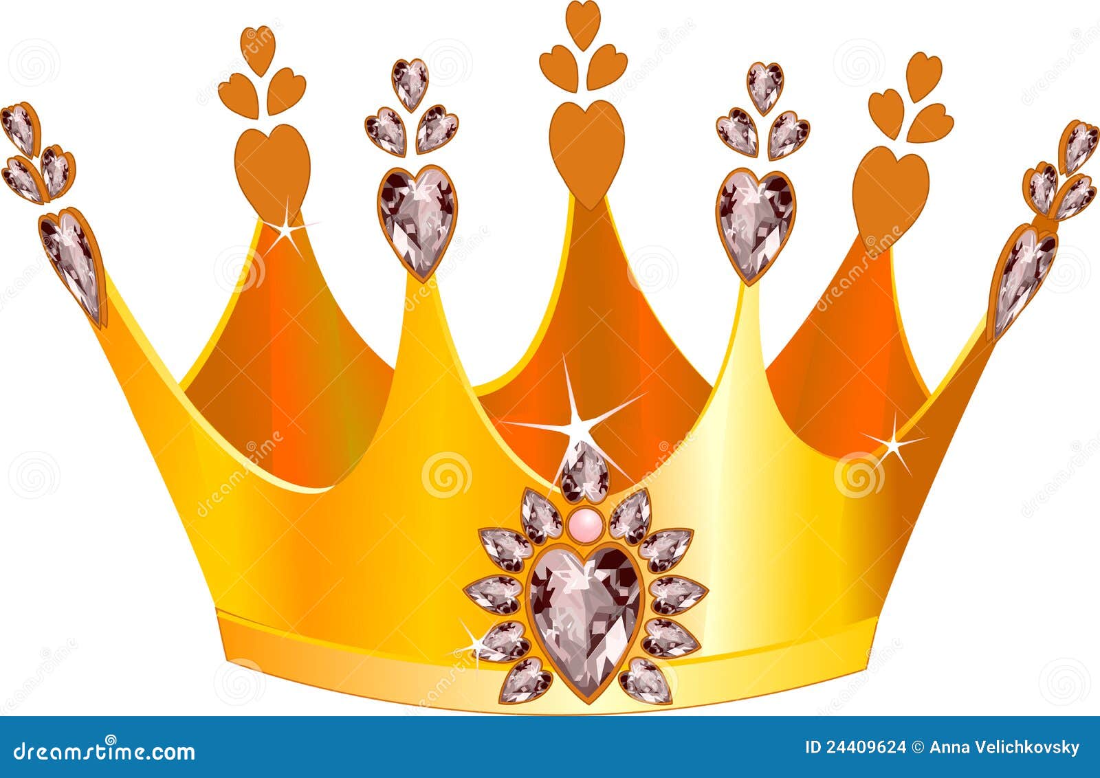 Beautiful tiara stock vector. Illustration of diamond - 24409624