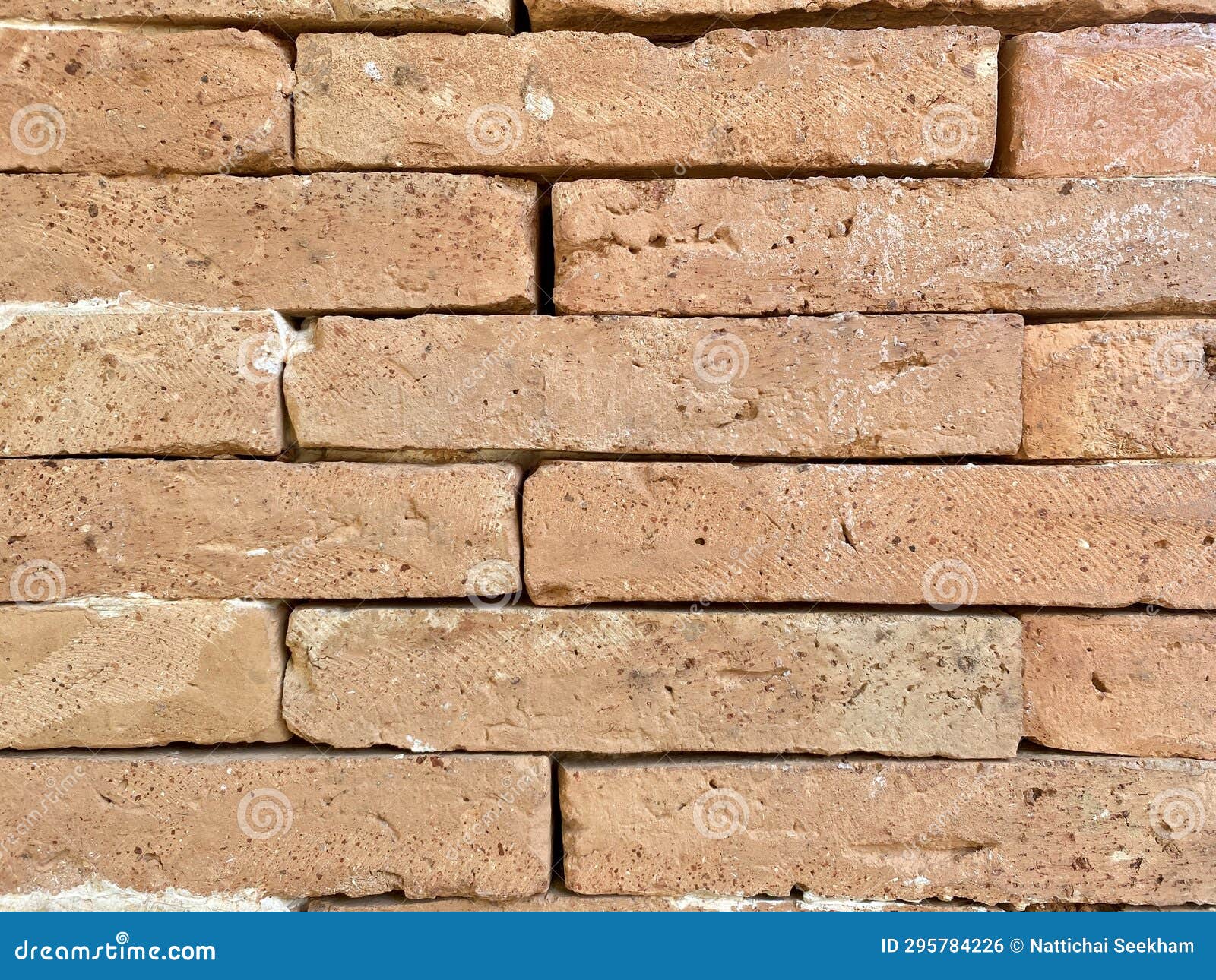 Brown Brick from One Pillar Stock Photo - Image of aged, concrete ...