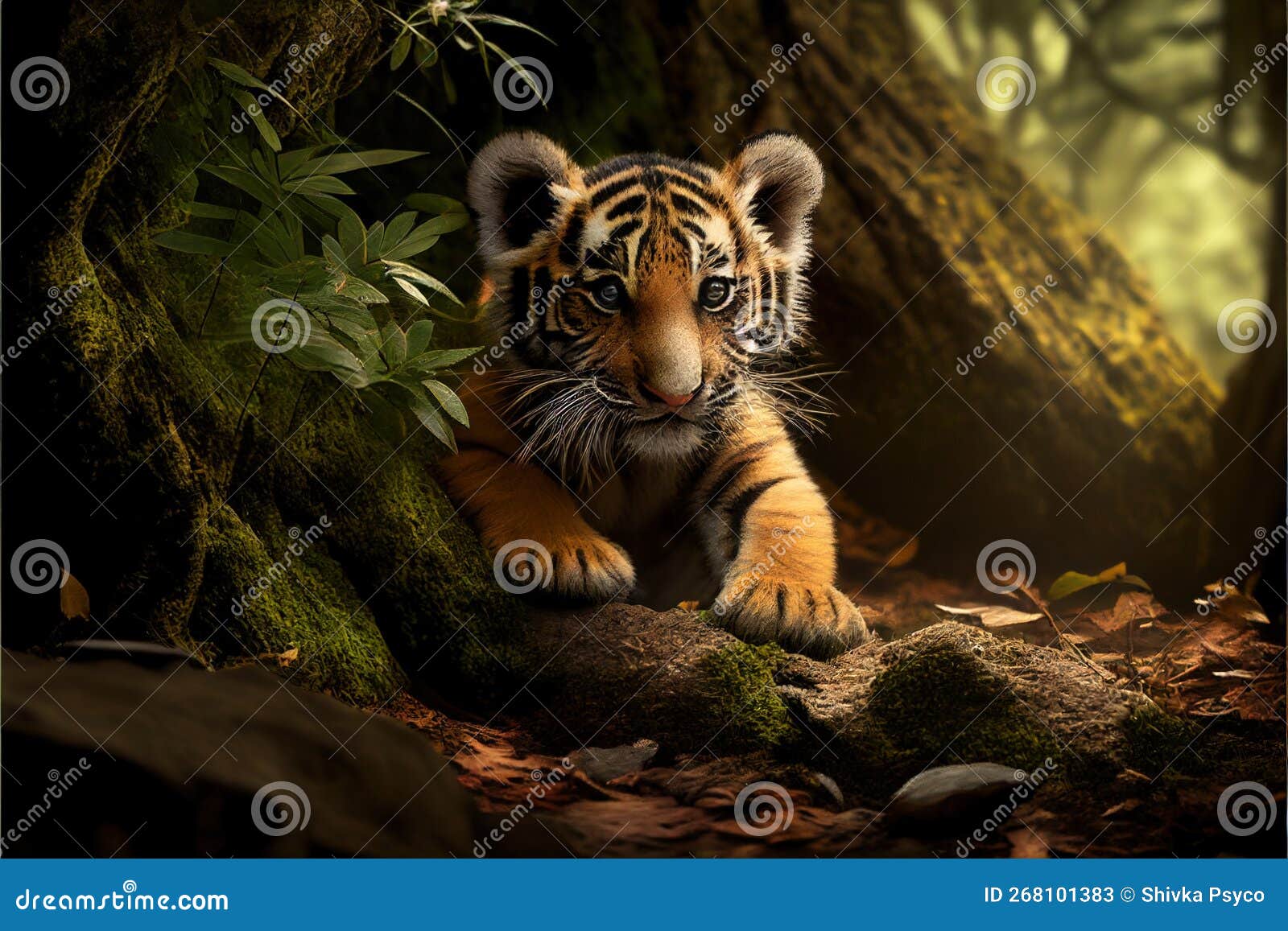 Beautiful Tiger Cubs Generative AI Royalty-Free Stock Photography ...