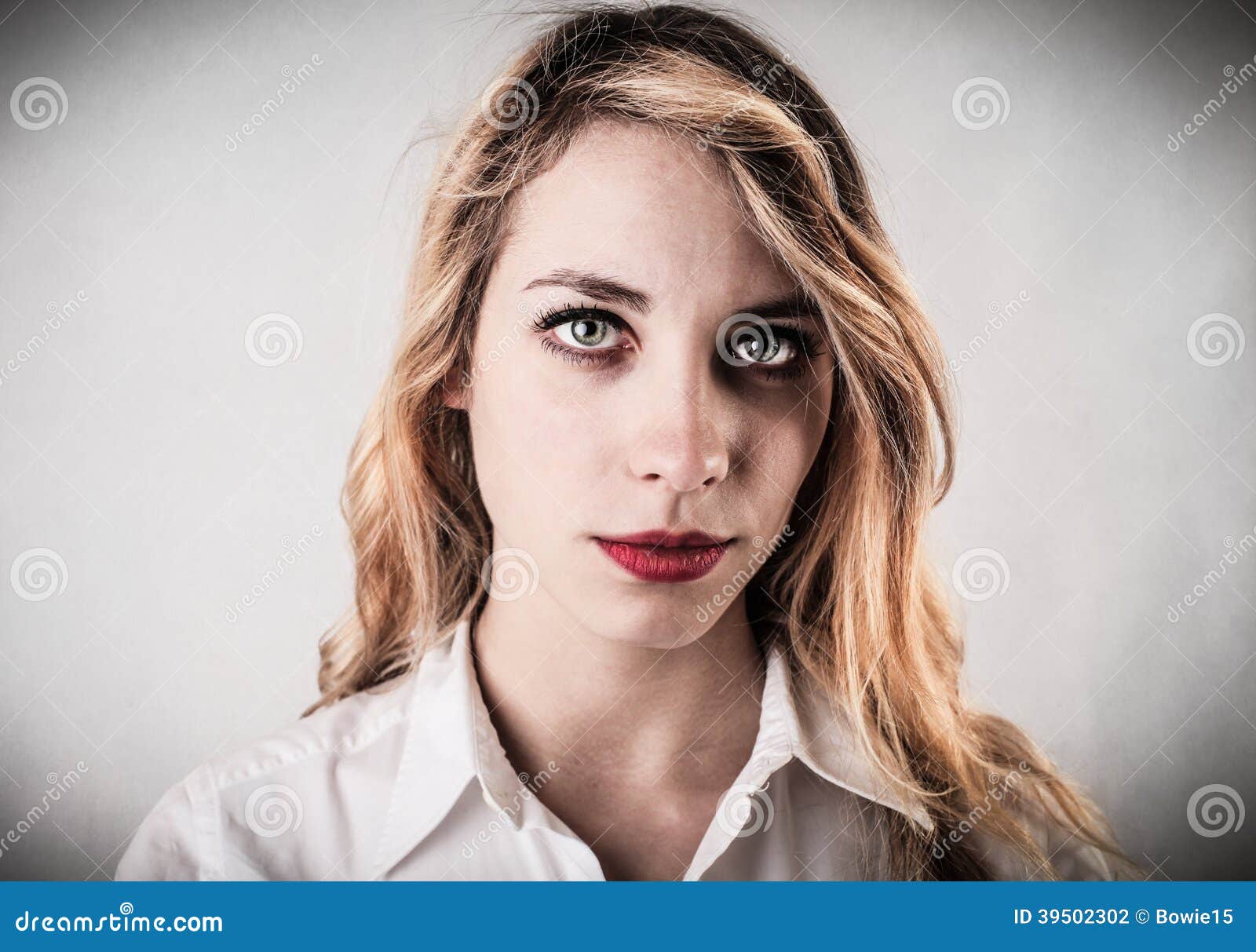 Beautiful Tired Young Woman Stock Photo - Image of happy, nice: 39502302