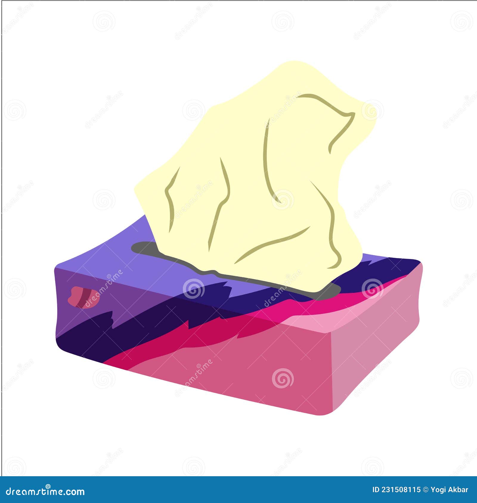 It is a Beautiful Tissue Box that Contains a Tissue. Equipped Vector ...