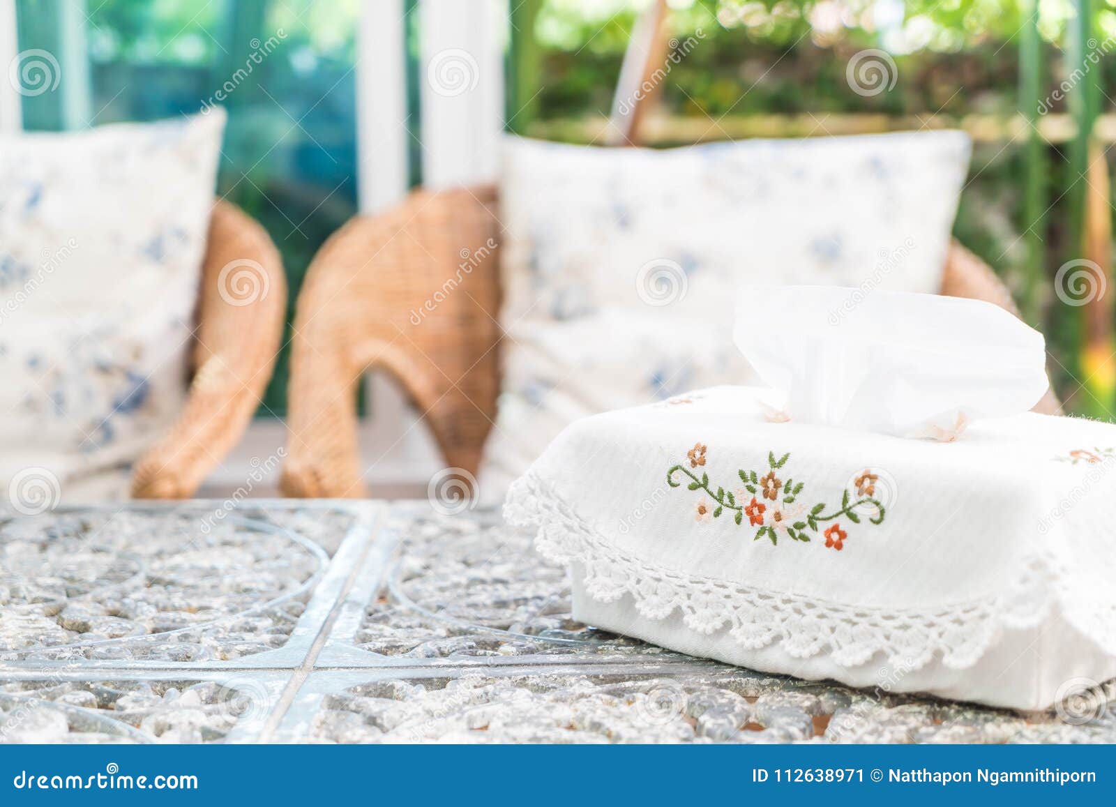 Tissue box on table stock image. Image of coffee, isolated - 112638971