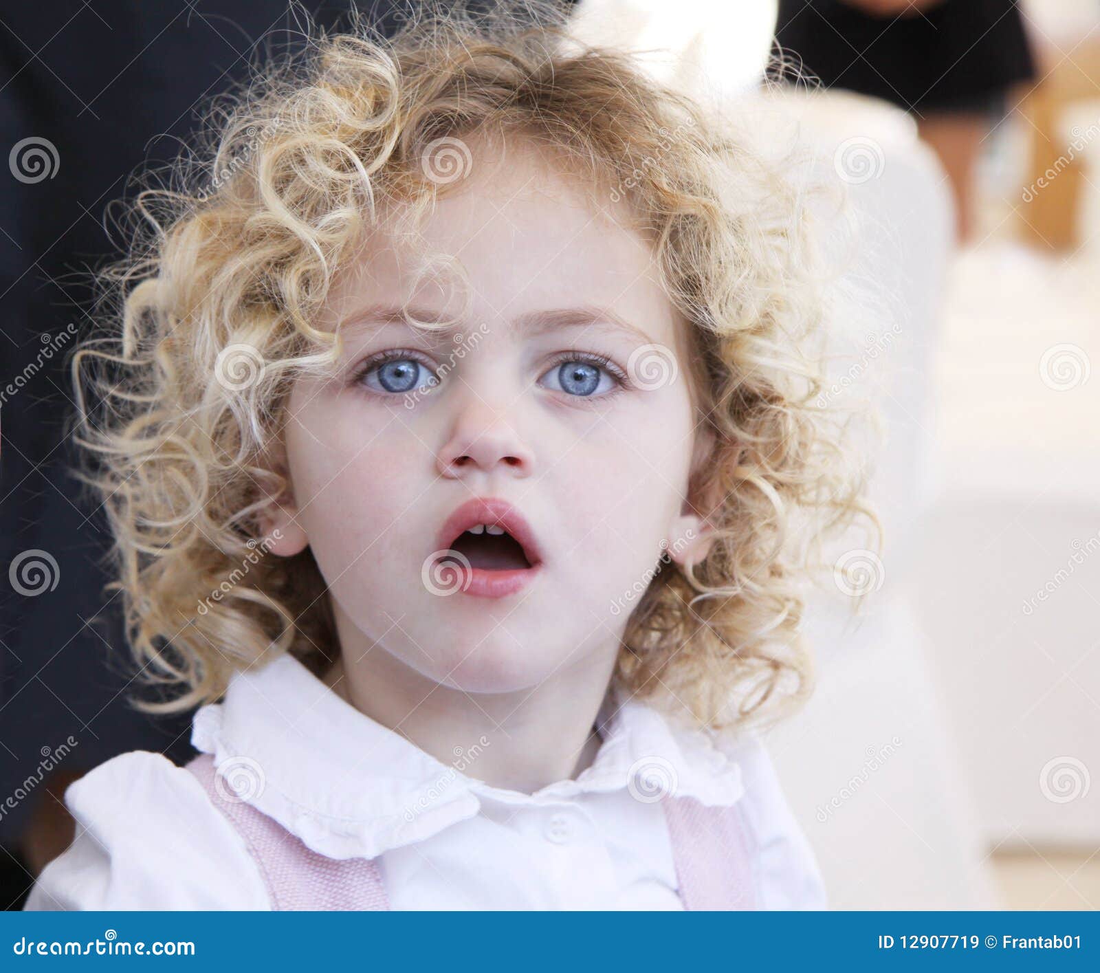 Beautiful toddler portrait stock image. Image of surprised - 12907719