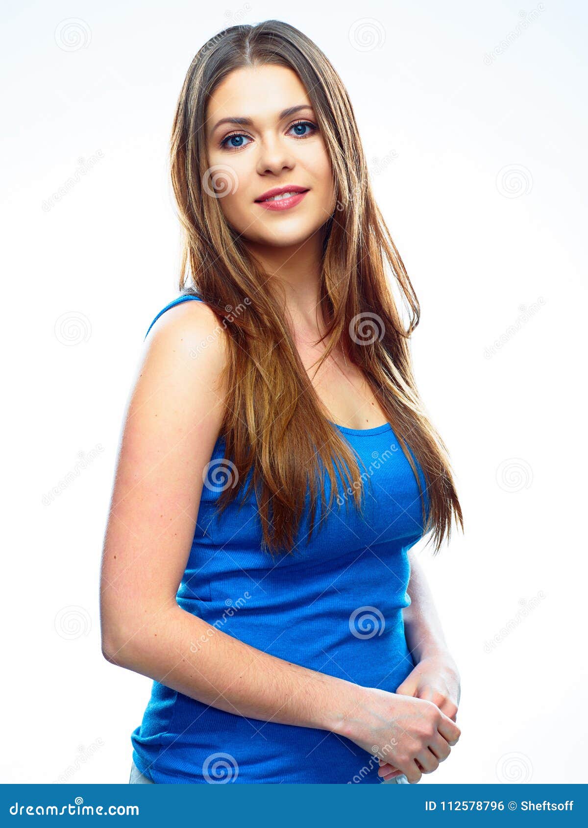 Beautiful Toothy Smiling Woman on White Background Stock Photo - Image ... Beautiful Toothy Smiling Woman on White Background Stock Photo - Image ...