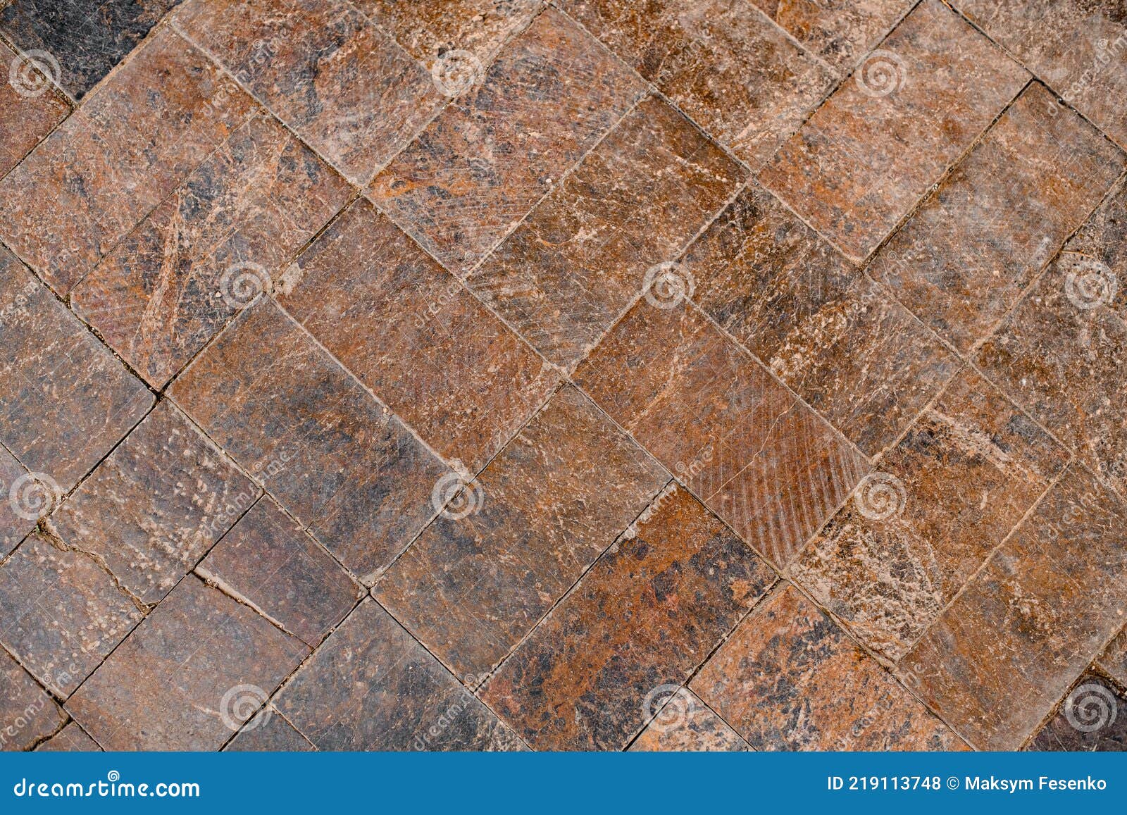 Beautiful Top View of the Diamond-shaped Masonry from the Multicolored ...