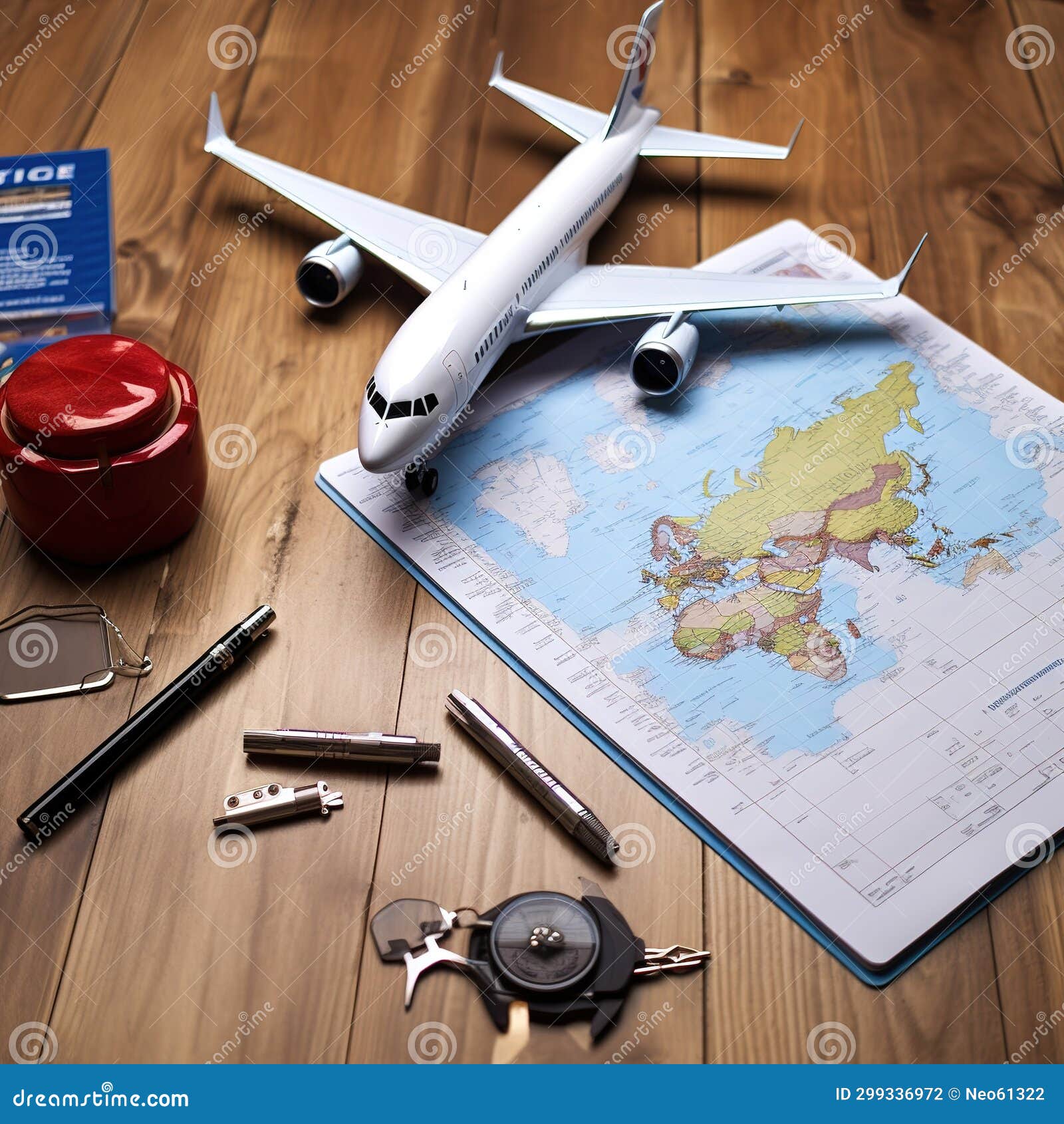 Top View of Travel Insurance Application Form First Class Boarding ...