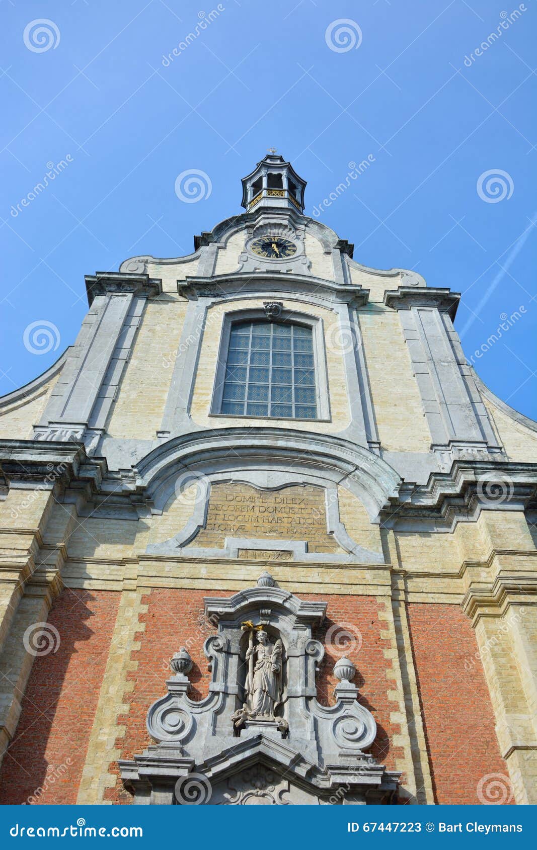 Beautiful Tower of a Classic Church Stock Image - Image of sculpted ...