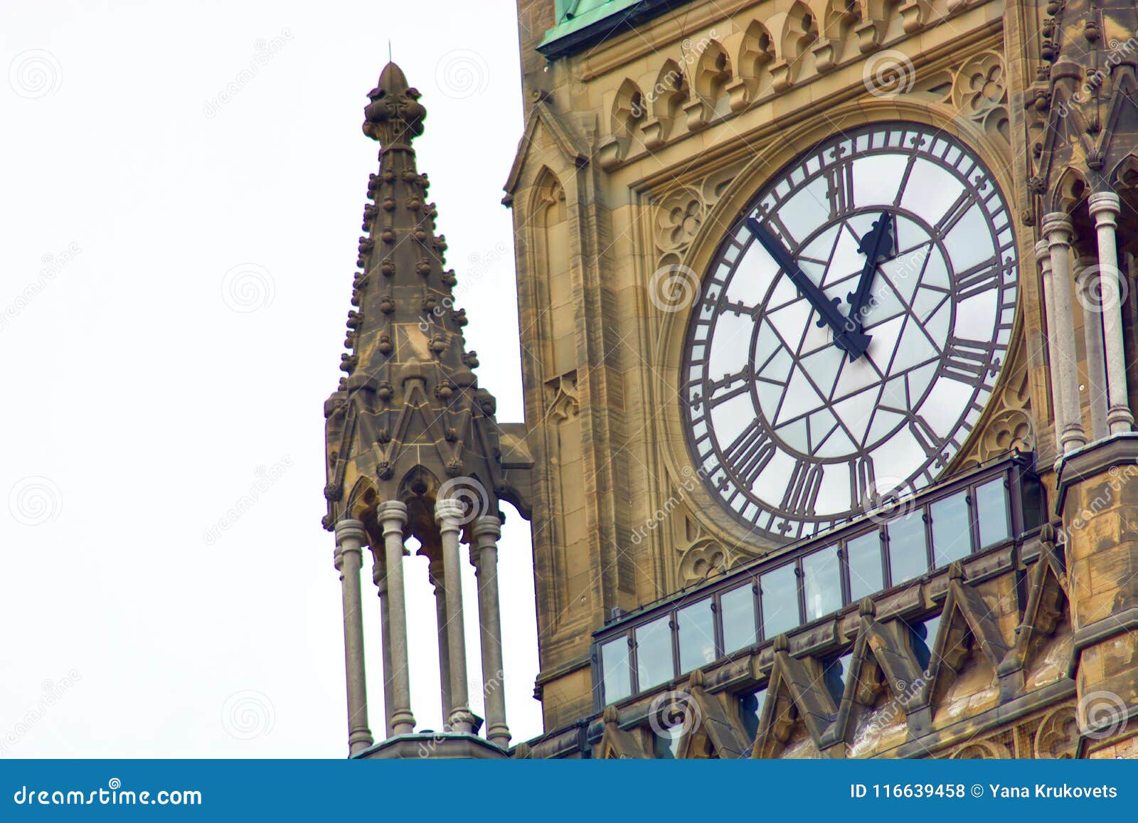 Beautiful tower with clock stock photo. Image of beautiful - 116639458