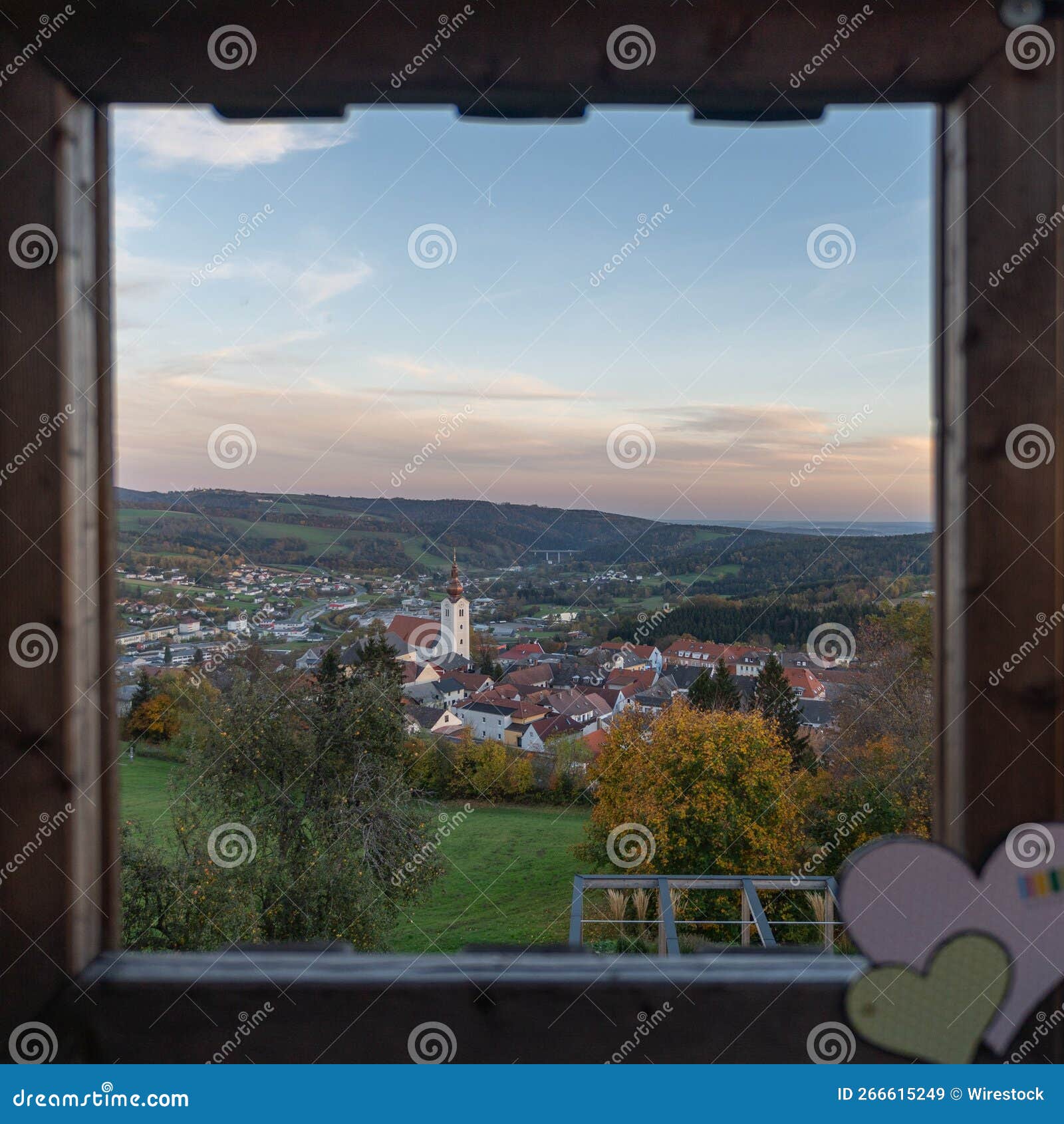 Beautiful Town View from the Window Stock Image - Image of view ...