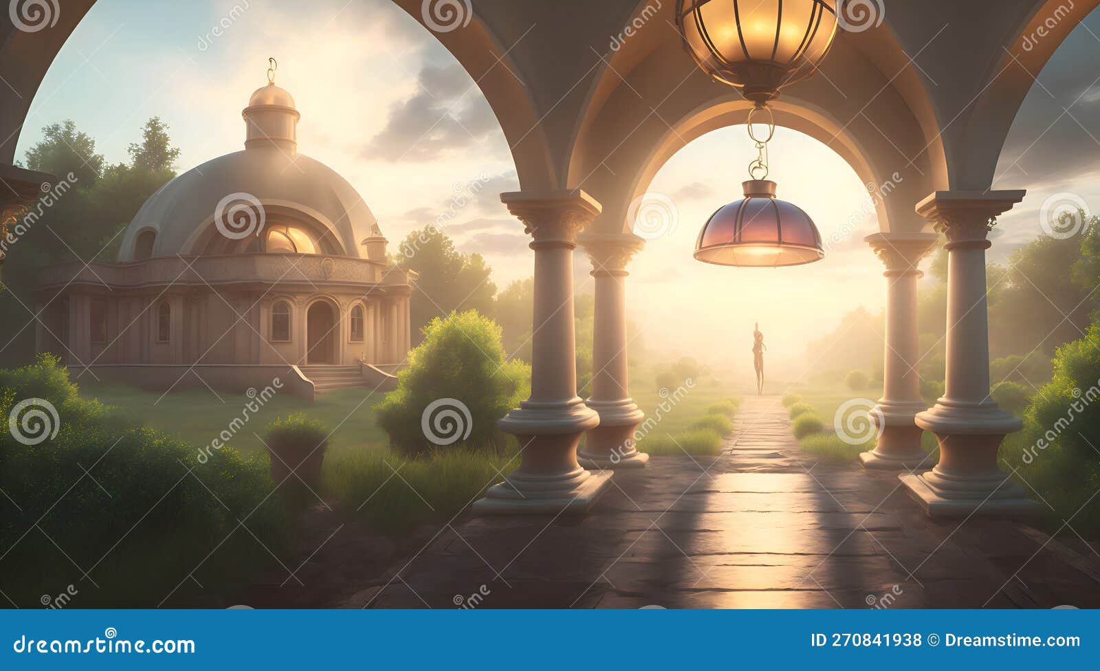 Beautiful Traditional Islamic Mosque Architecture Stock Photo - Image ...