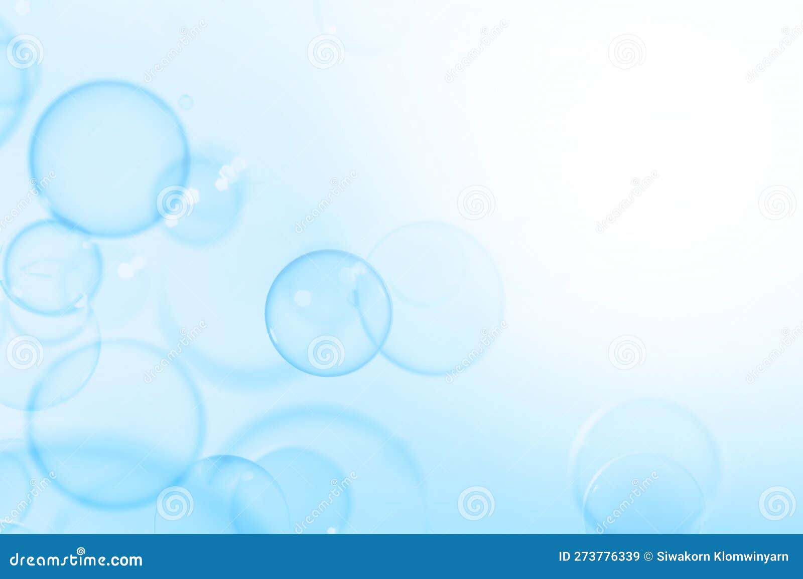 Beautiful Transparent Blue Soap Bubbles Abstract Background. Soap Sud ...