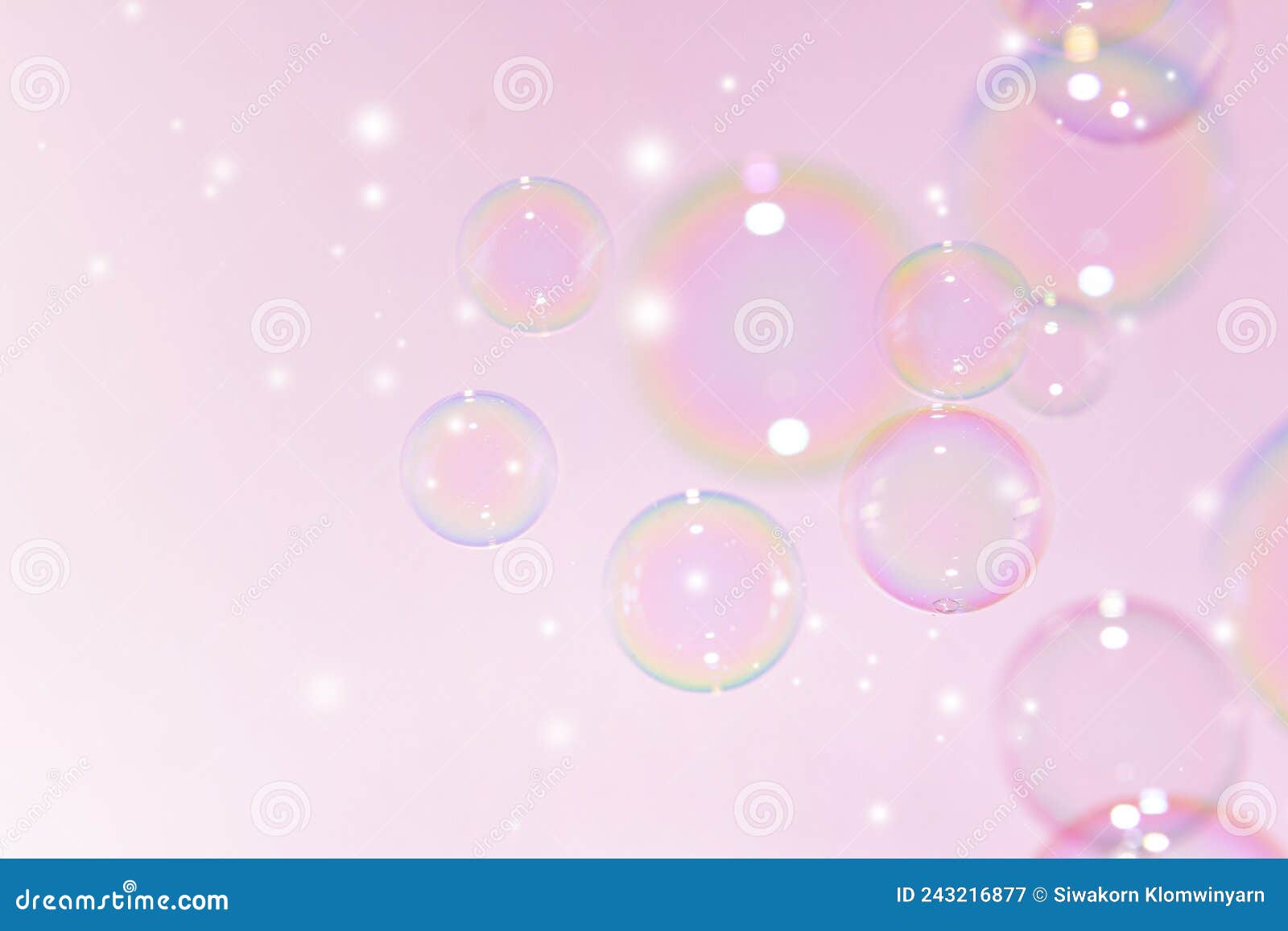 Beautiful Transparent Pink Soap Bubbles Texture Background Stock Image ...