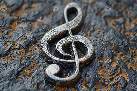 Beautiful Treble Clef. Generative AI. Stock Illustration - Illustration ...