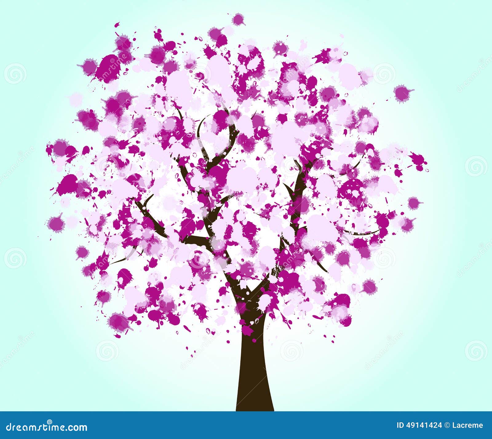 Beautiful Tree Design Background Stock Vector - Illustration of ...