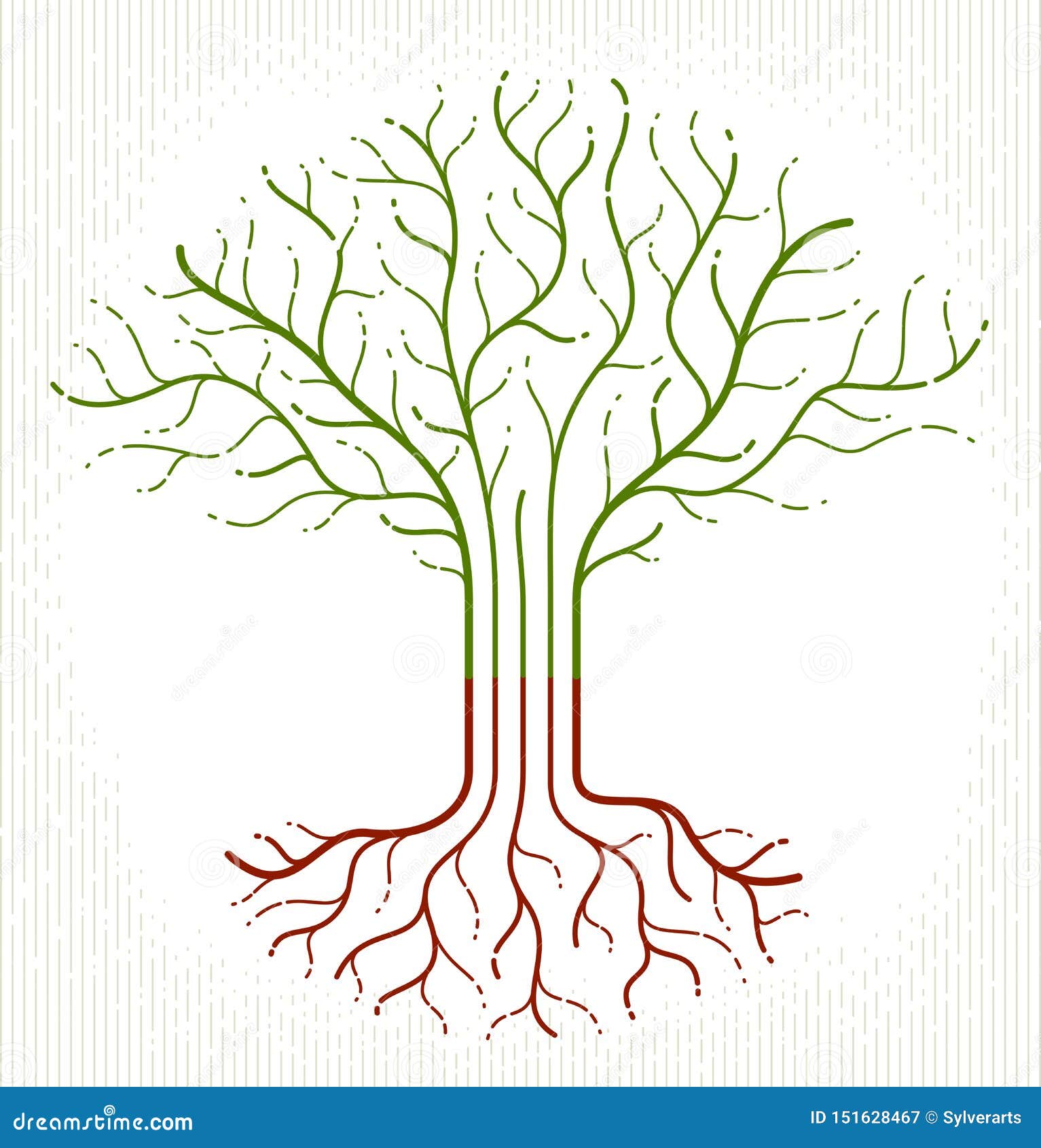Beautiful Tree Vector Linear Style Drawing Logo or Icon/ Stock Vector ...