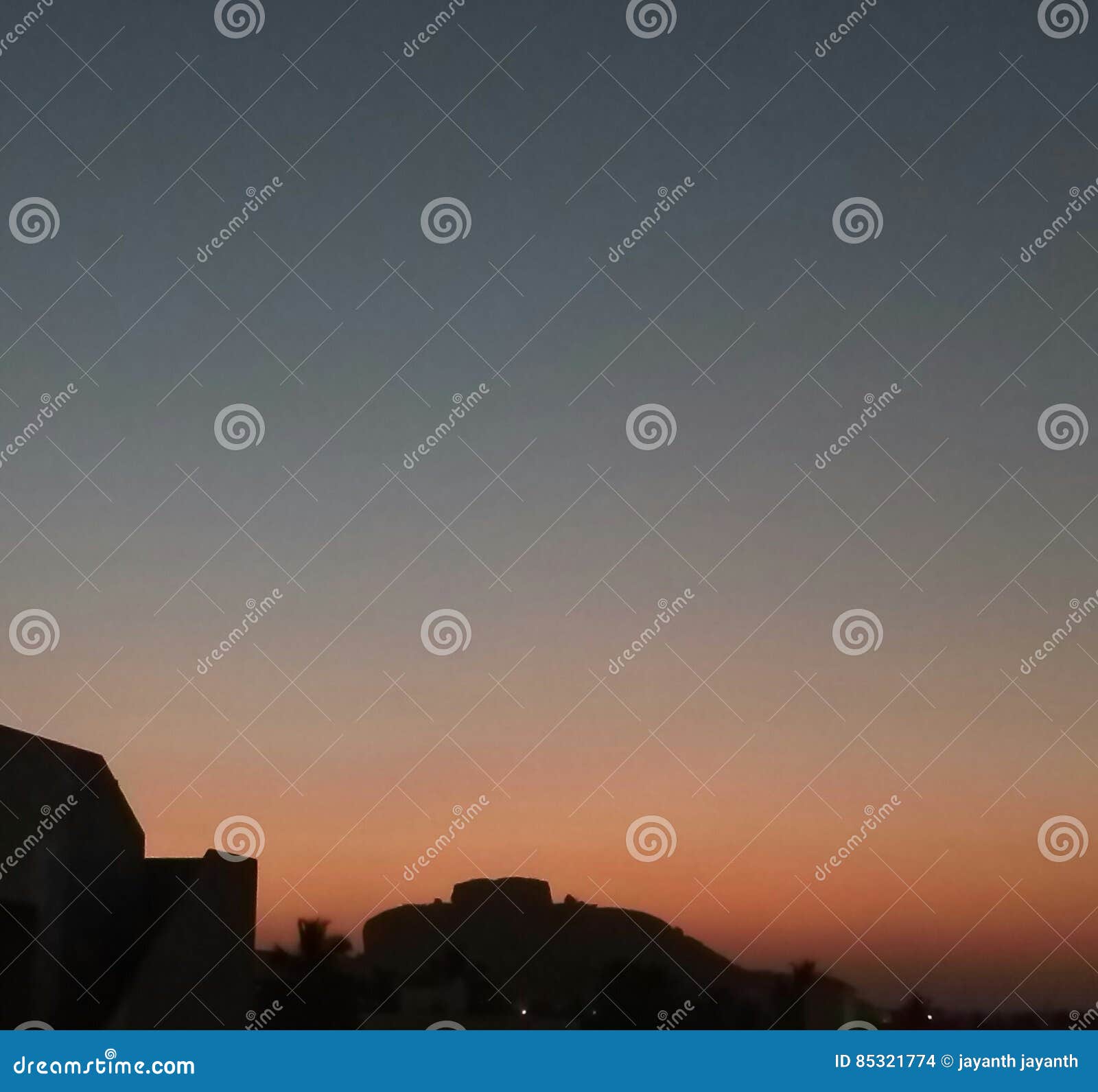 Beautiful tri coloured sky stock photo. Image of evening - 85321774