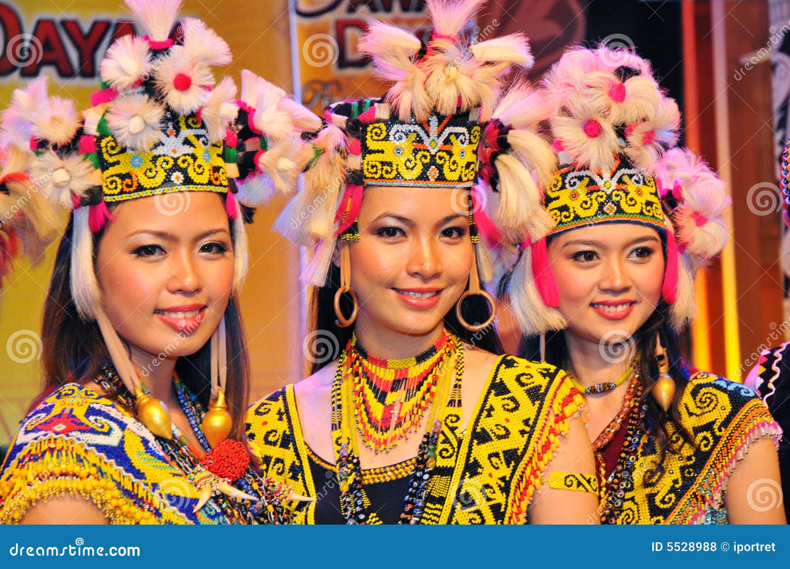 Borneo Tribal Girls editorial stock photo. Image of indigenous - 5528988