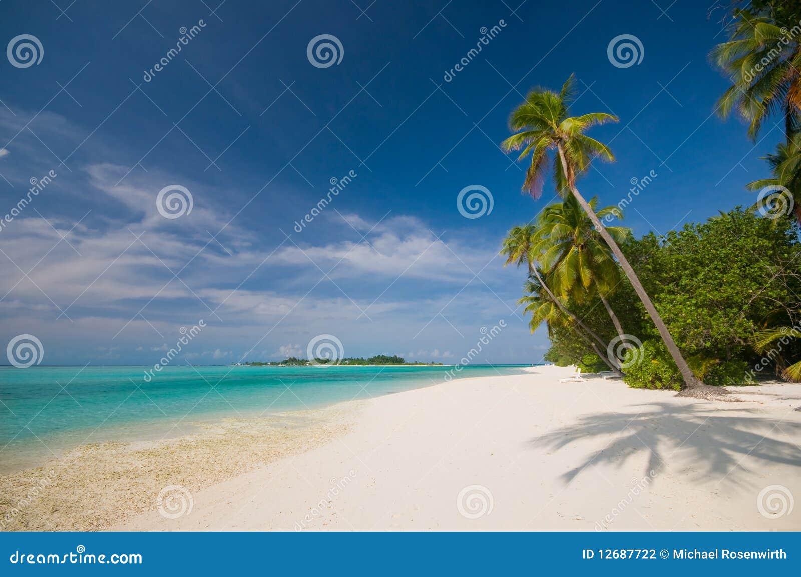 Beautiful Tropical Beach stock photo. Image of idyllic - 12687722