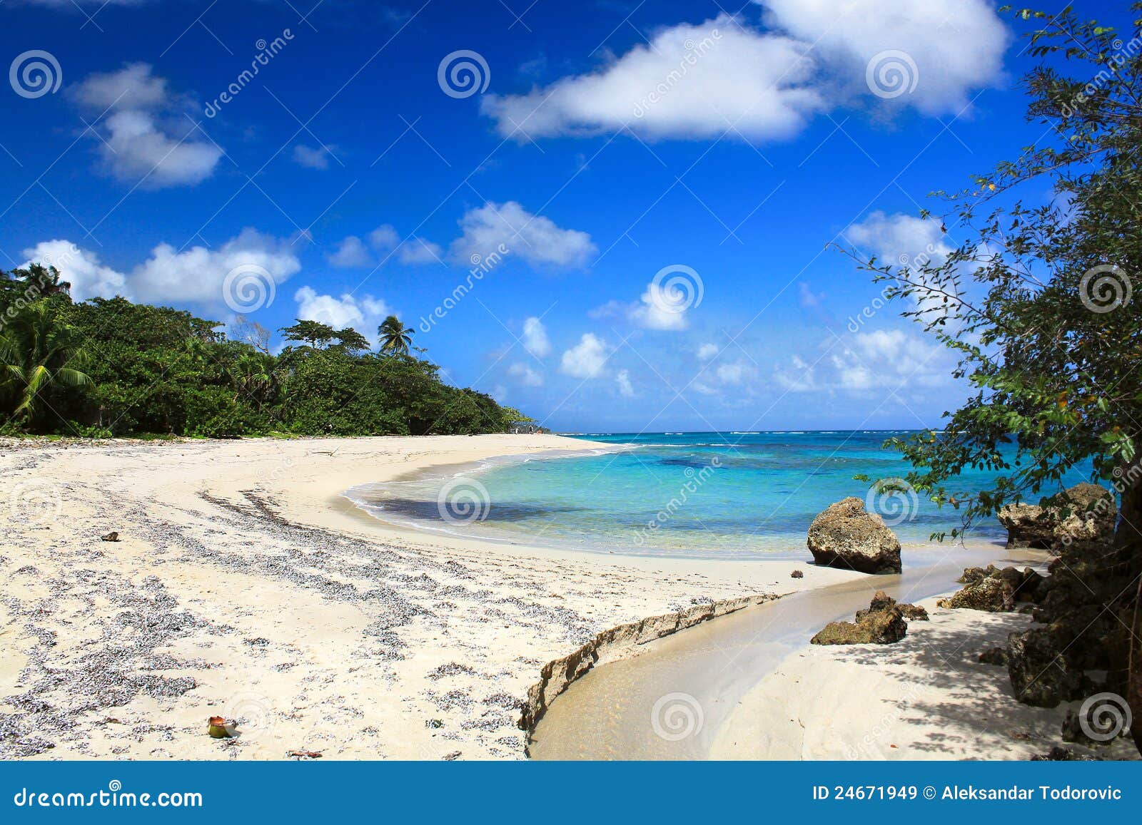 Beautiful Tropical Beach Maguana, Cuba Stock Image - Image of outdoors ...