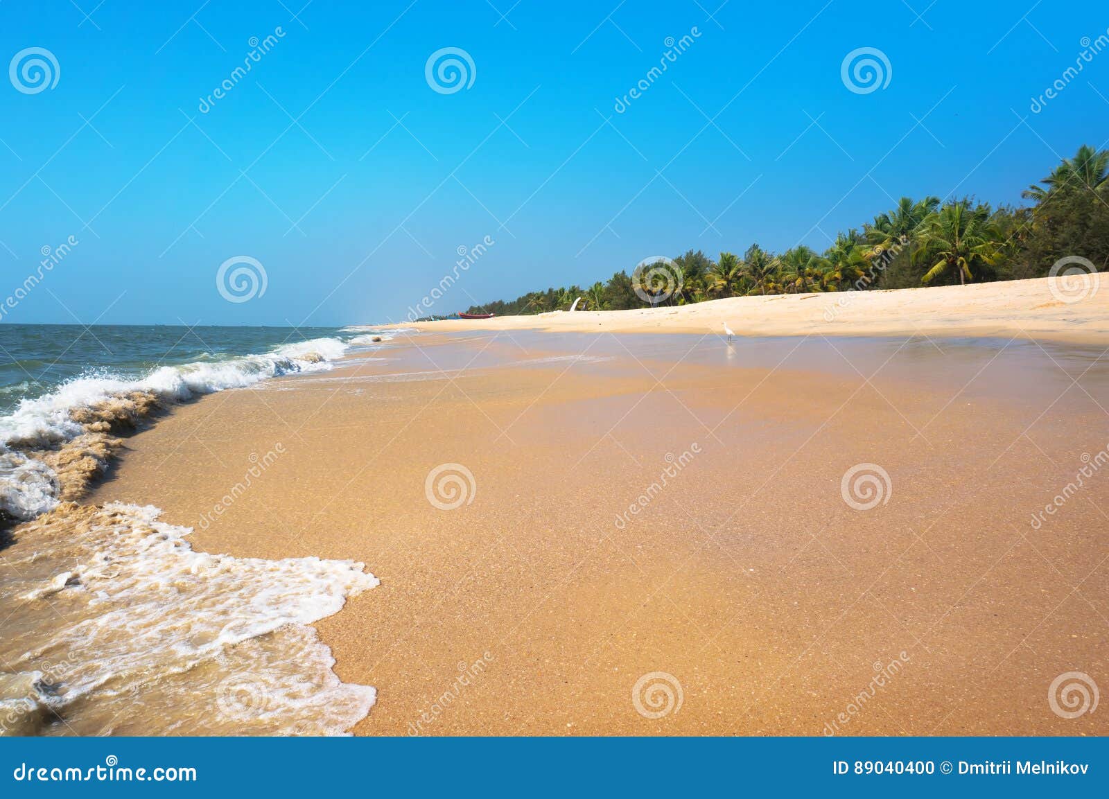 Beautiful Tropical Beach on a Small Remote Stock Photo - Image of ...