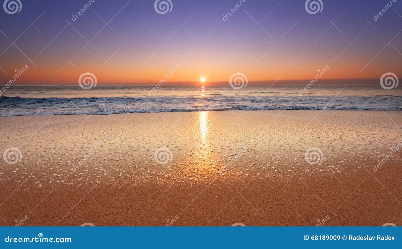 Beautiful Tropical Sunrise. Stock Image - Image of morning, orange ...