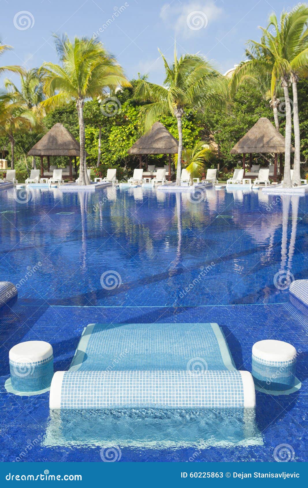 Beautiful Tropical Swimming Pool Stock Image - Image of exotic ...