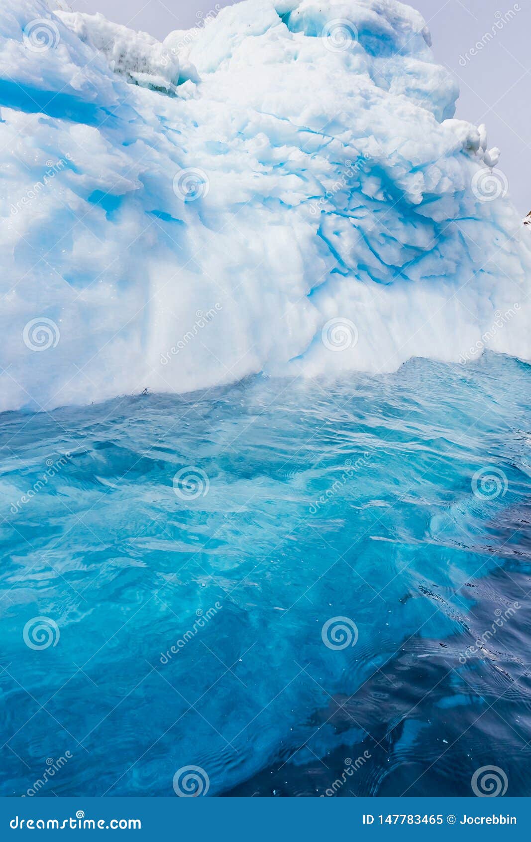 Beautiful Turquoise Water Under Iceberg in Antarctica Stock Image ...