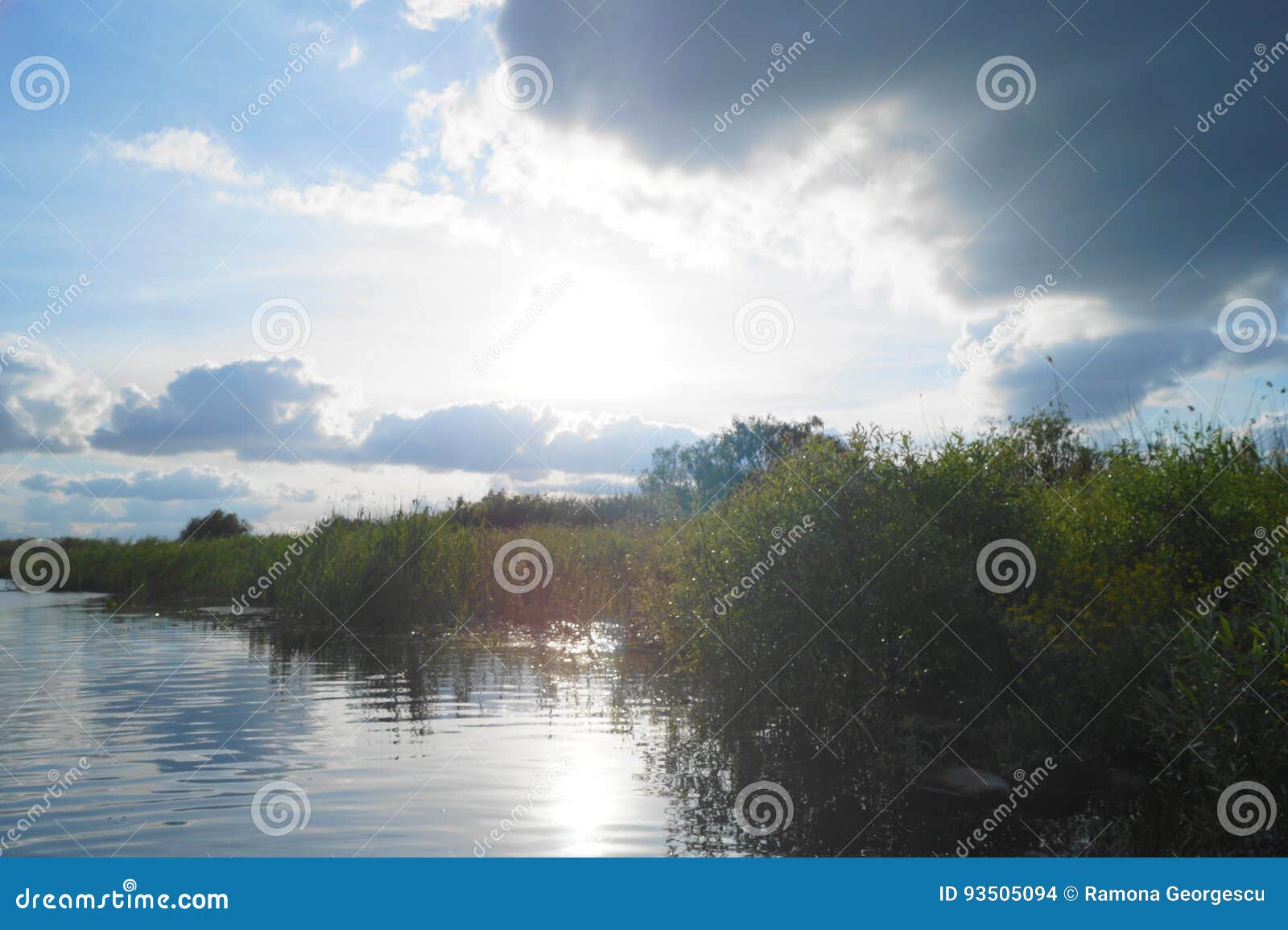 Beautiful Twilight in the Danube Delta Stock Photo - Image of delta ...