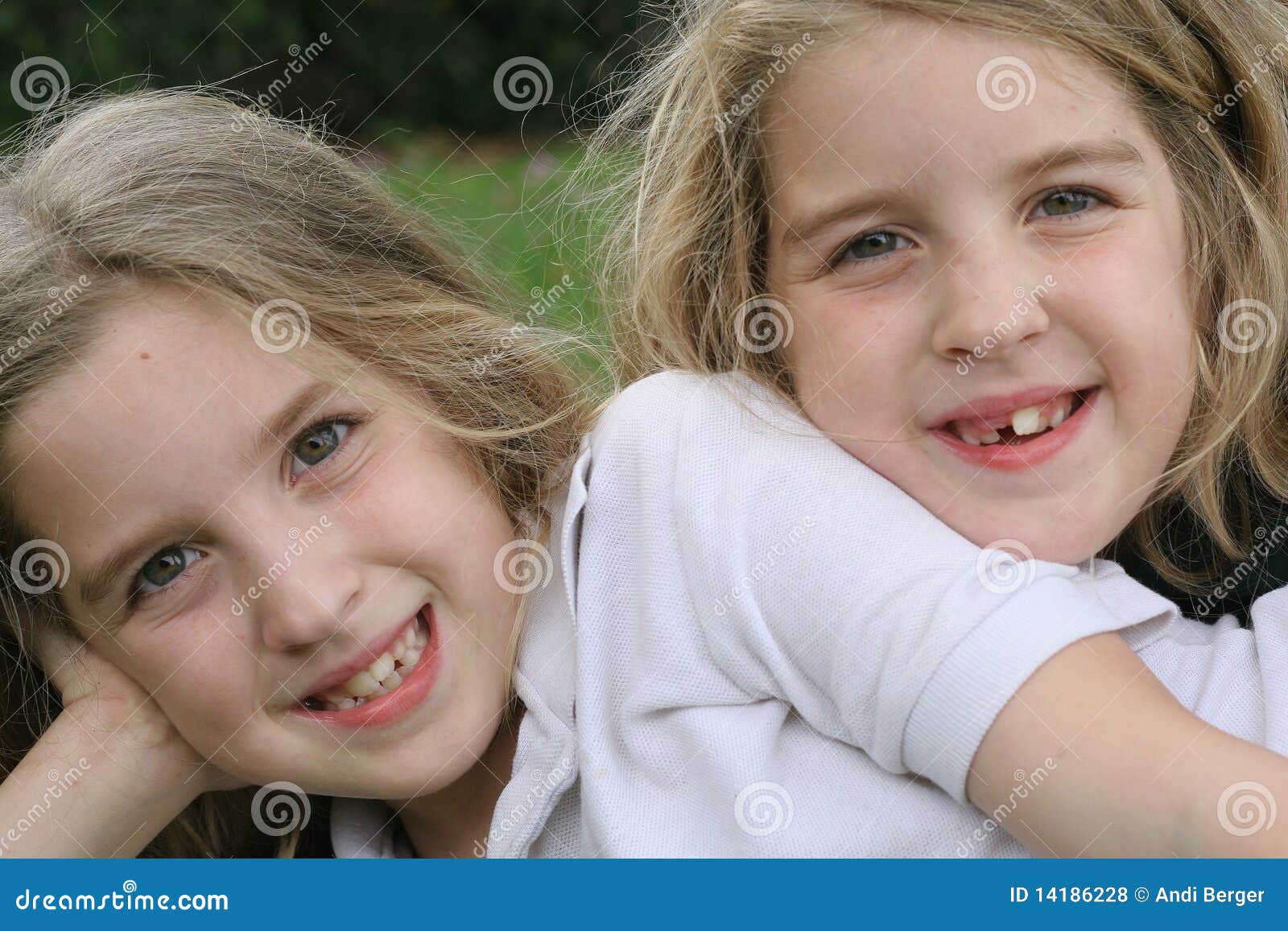 Beautiful Twin Children Outside Stock Photo - Image of beautiful ...