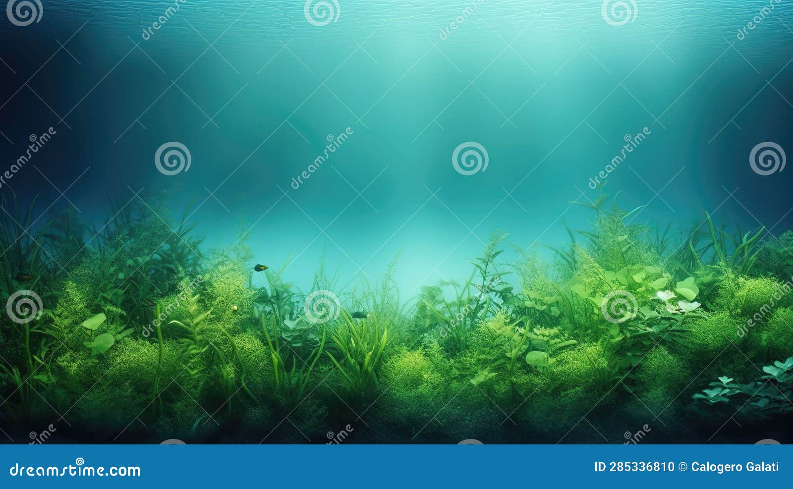 A Beautiful Under Water Illustration, Wallpaper Design, Ai Generated ...