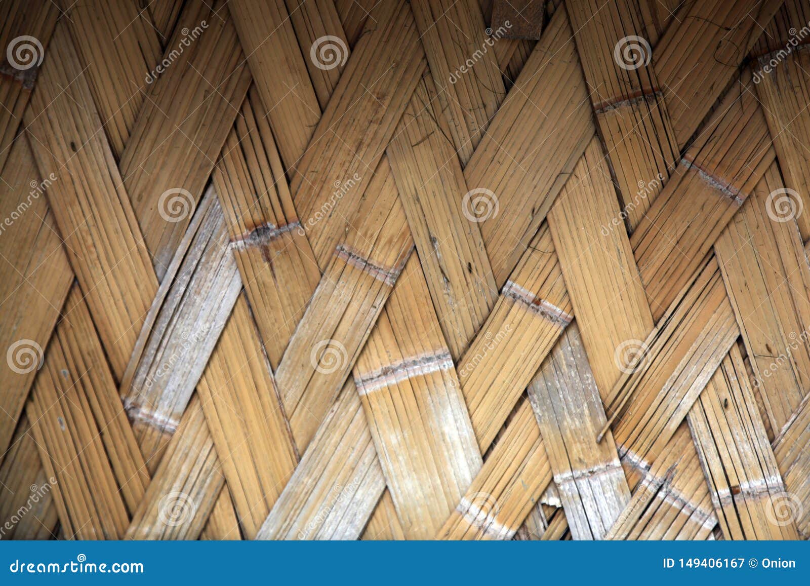 Beautiful and Unique Bamboo Material Wall Weaving Stock Image - Image ...