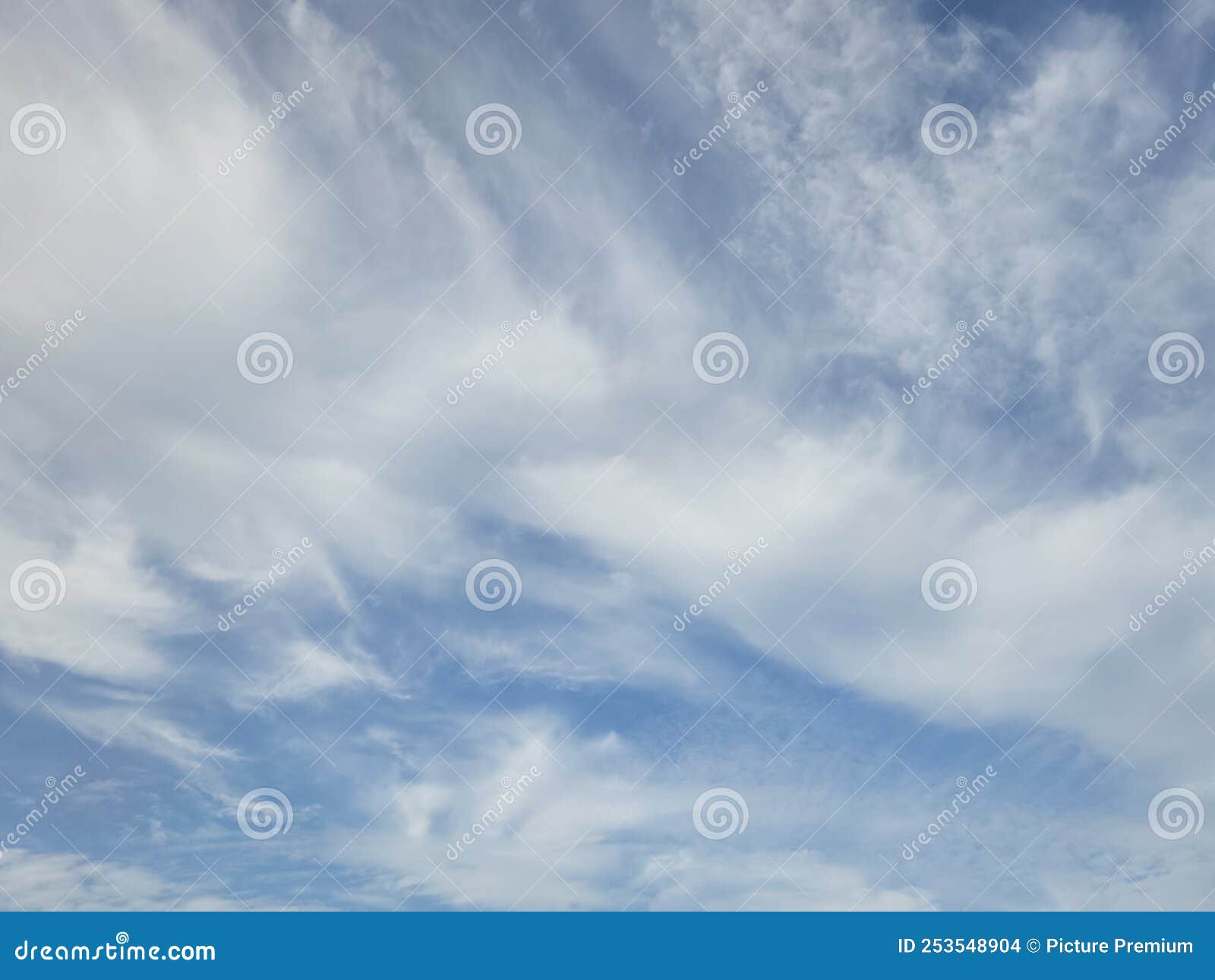 Beautiful and Unique Cloud in the Blue Sky Stock Photo - Image of ...