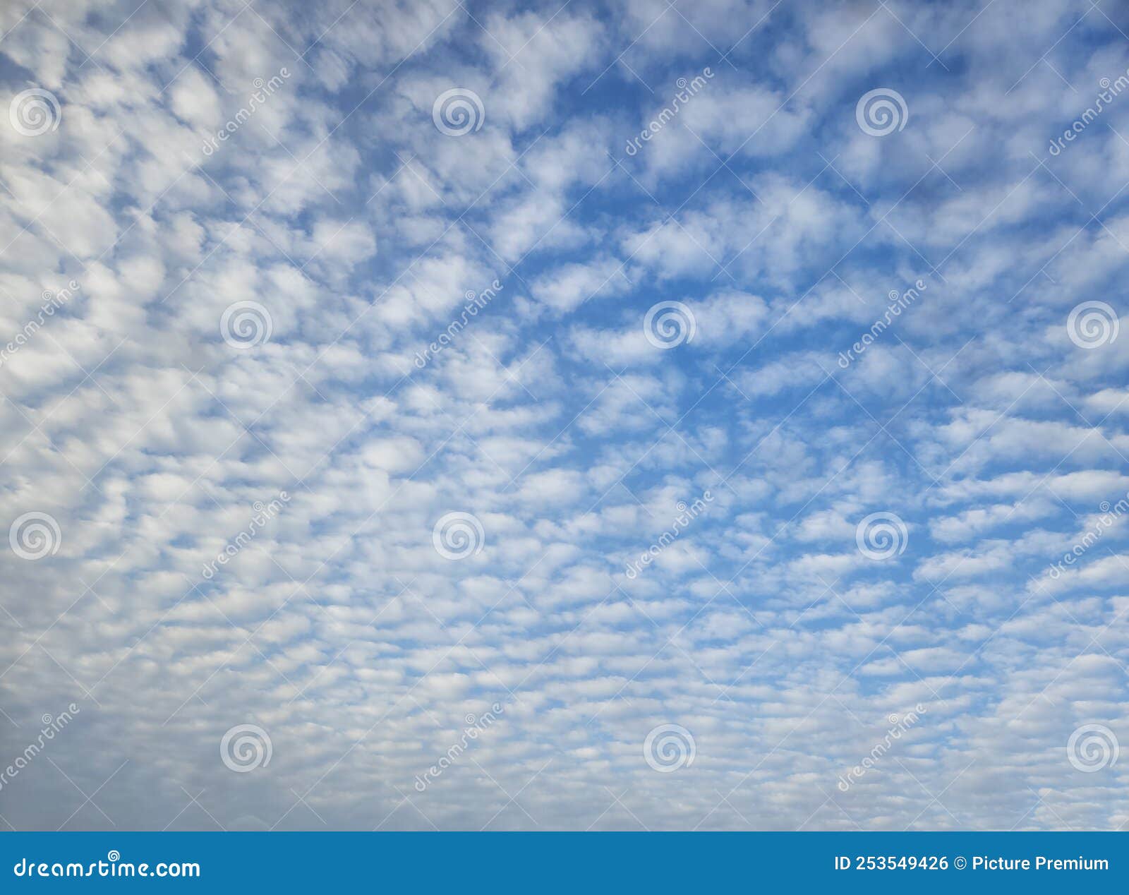 Beautiful and Unique Cloud in the Blue Sky Stock Photo - Image of ocean ...