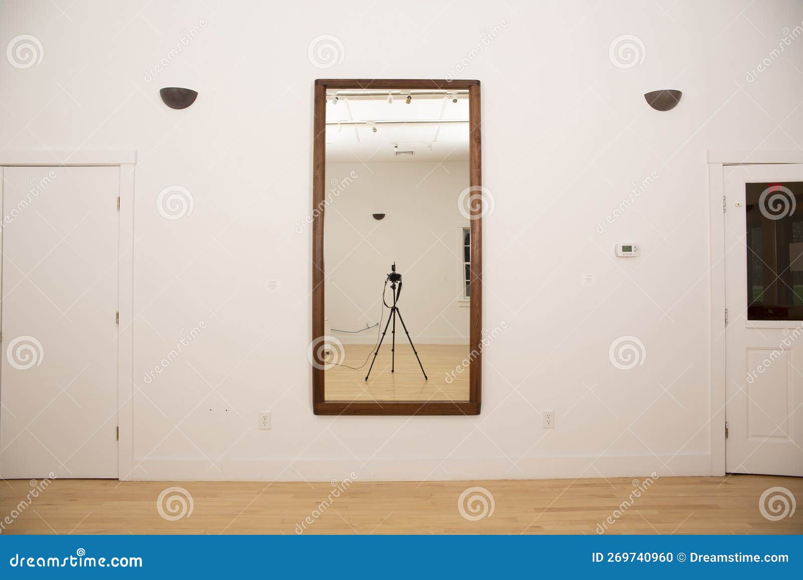 Beautiful Unique Shape Mirror Image, Modern Style Mirror Image Stock ...